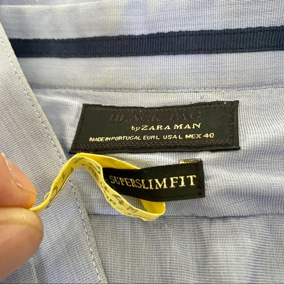Zara | Shirts | Zara Man Black Tag Light Blue Classy Dress Shirt | Poshmark